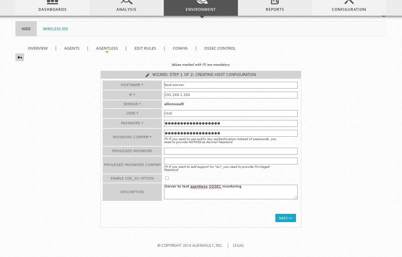 HIDS Agentless How-to | AT&T Cybersecurity