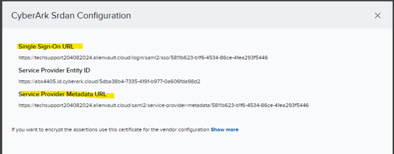 CyberArk : SSO Integration with USMA | AT&T Cybersecurity