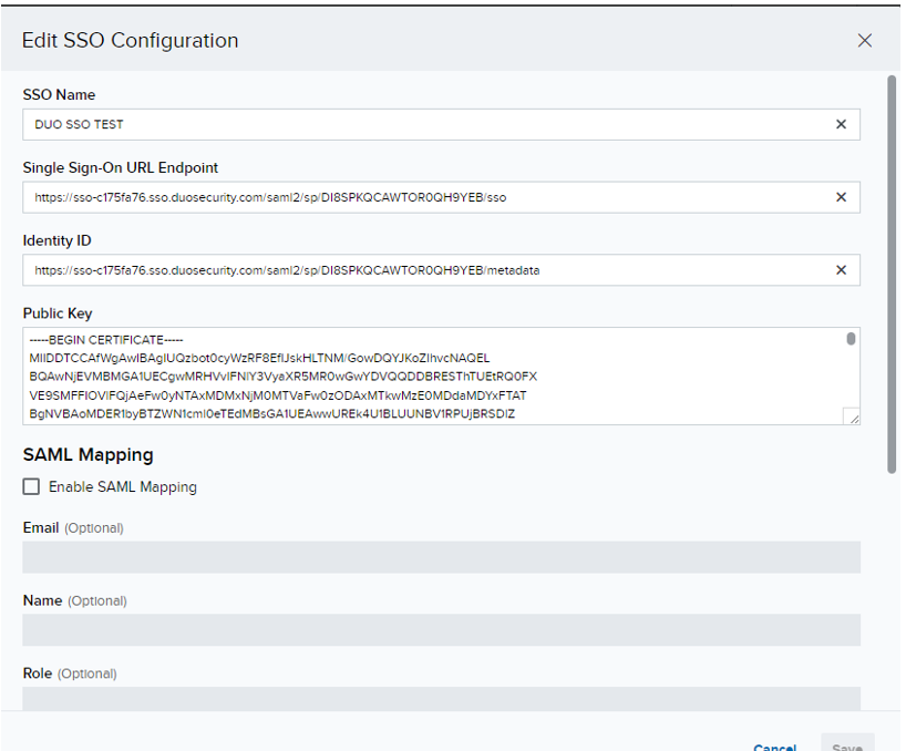 Cisco DUO : SSO Integration with USMA | AT&T Cybersecurity